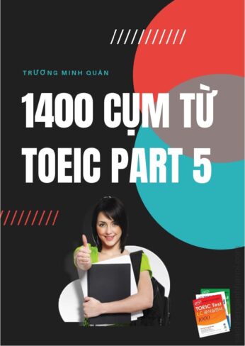 [Sách] 1400 Cụm Từ TOEIC Part 5 – Sách giấy gáy xoắn - Sách Tiếng Anh Sài Gòn
