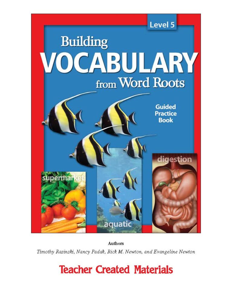 [Sách] Building Vocabulary from Word Roots Level 5 Practice Book – Sách ...