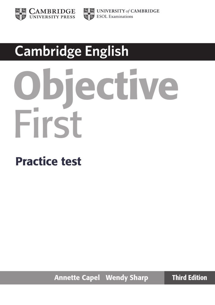 [Sách] Cambridge English Objective First Practice Test (Third Edition ...