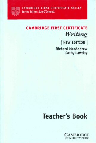 [Sách] Cambridge First Certificate Writing Teacher’s Book New Edition ...