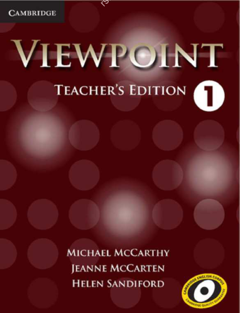 [Sách] Cambridge Viewpoint Level 1 TEACHER’S EDITION – Sách giấy gáy xoắn - Sách Tiếng Anh Sài Gòn