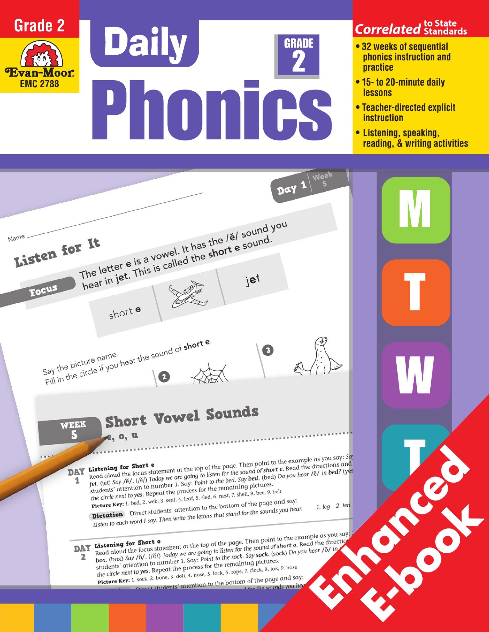 [Sách] Daily Phonics Grade 2 – Sách giấy gáy xoắn - Sách Tiếng Anh Sài Gòn