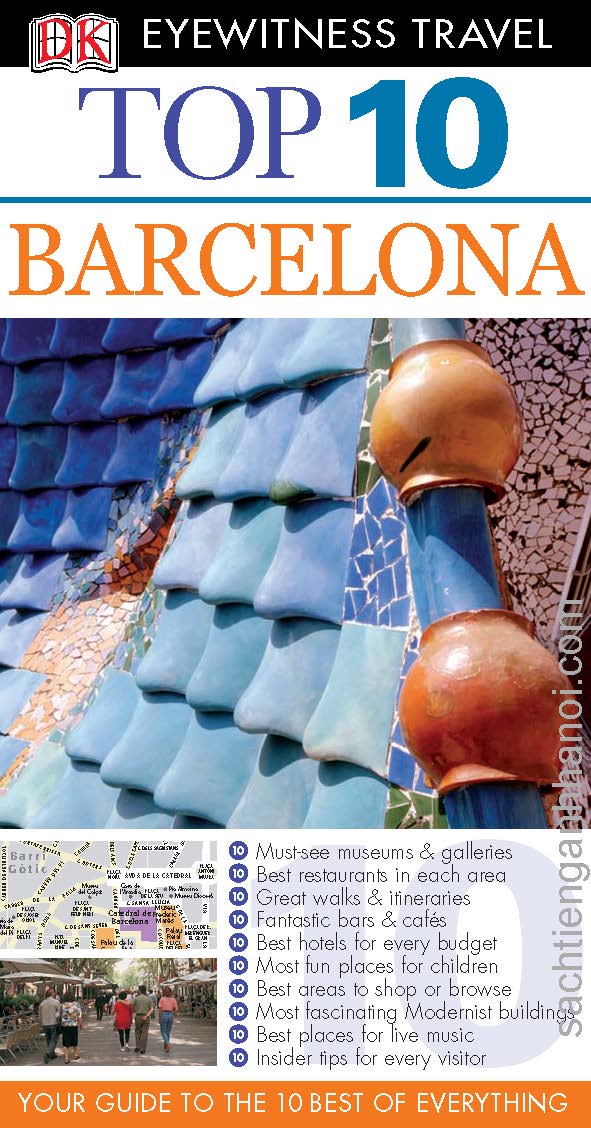 [Sách] DK Eyewitness Travel Top 10 – Barcelona – Sách giấy gáy xoắn - Sách Tiếng Anh Sài Gòn