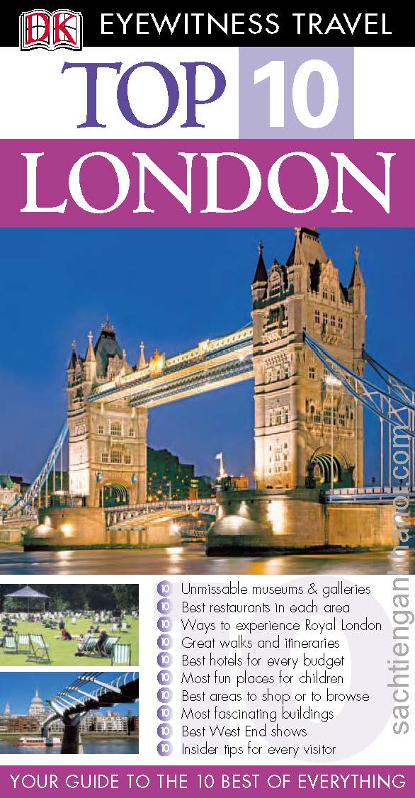 [Sách] DK Eyewitness Travel Top 10 – London – Sách giấy gáy xoắn - Sách Tiếng Anh Sài Gòn
