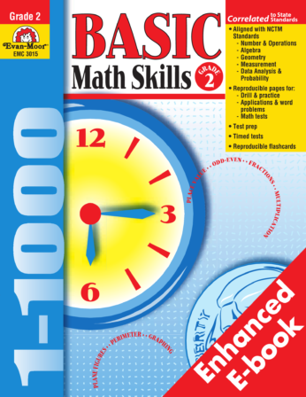 [Sách] Evan-Moor Basic Math Skills Grade 2 – Sách giấy gáy xoắn - Sách Tiếng Anh Sài Gòn