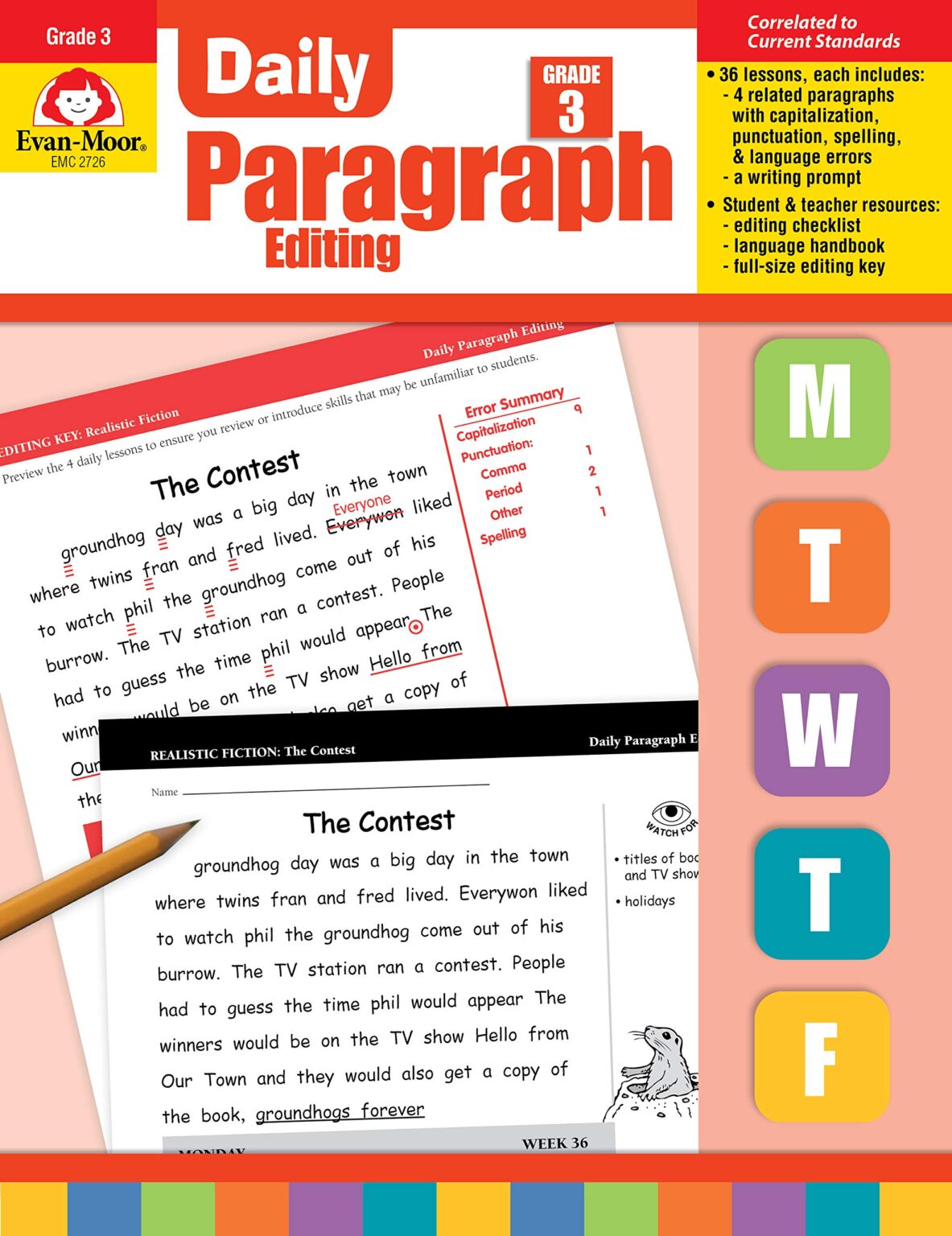 [Sách] Evan-Moor Daily Paragraph Editing Grade 3 – Sách giấy gáy xoắn ...