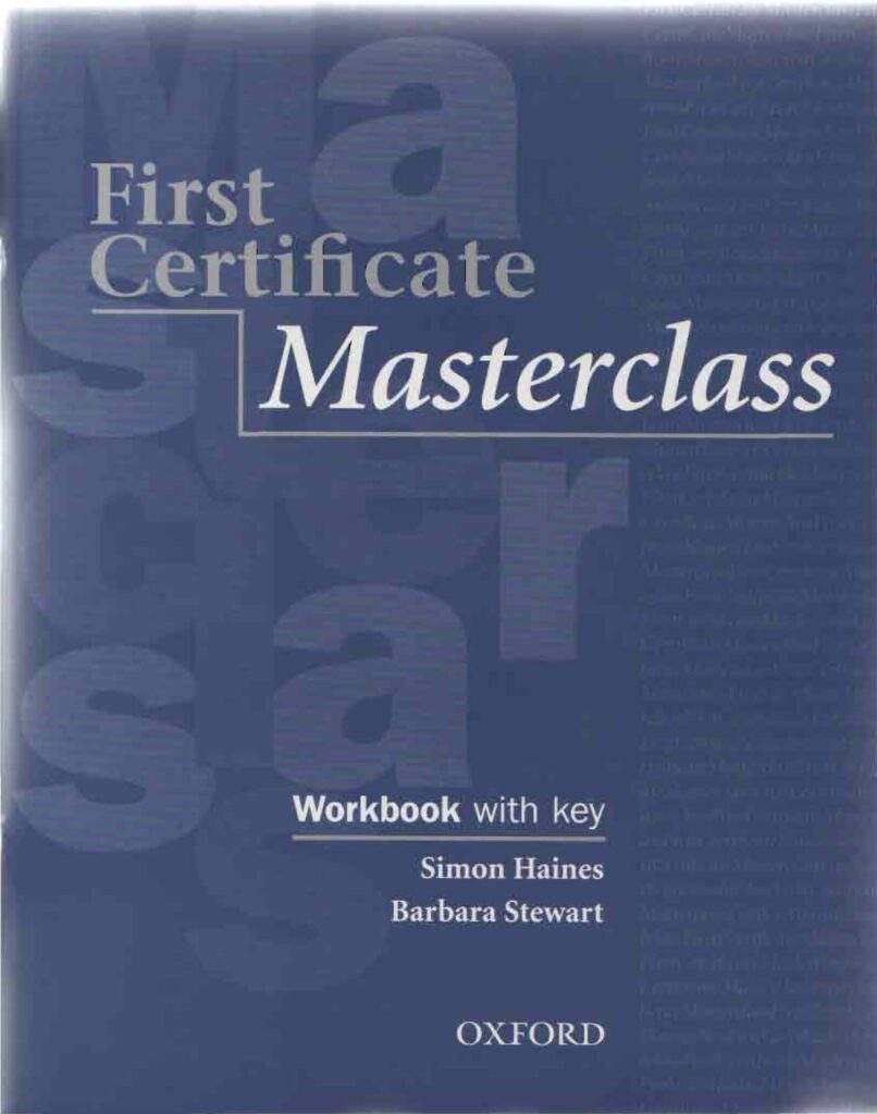 [Sách] First Certificate Masterclass Workbook with Key (2008 version) – Sách giấy gáy xoắn ...