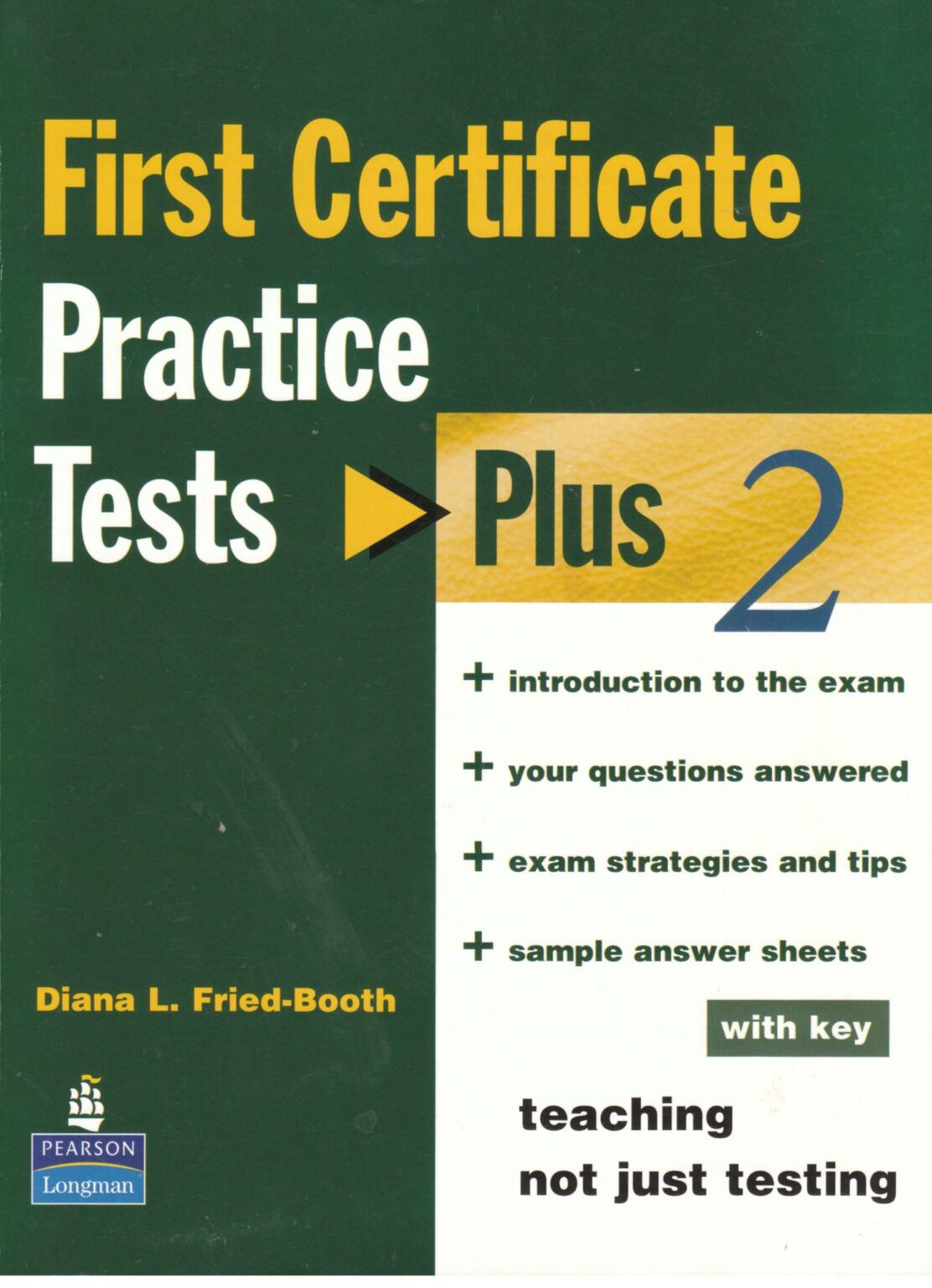 [Sách] First Certificate Pearson Practice Tests Plus 2 – Sách giấy gáy ...