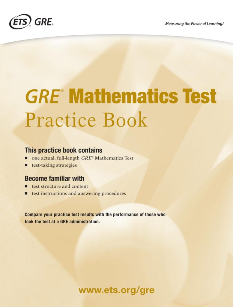 [Sách] GRE Mathematics Test Practice Book by Educational Testing ...