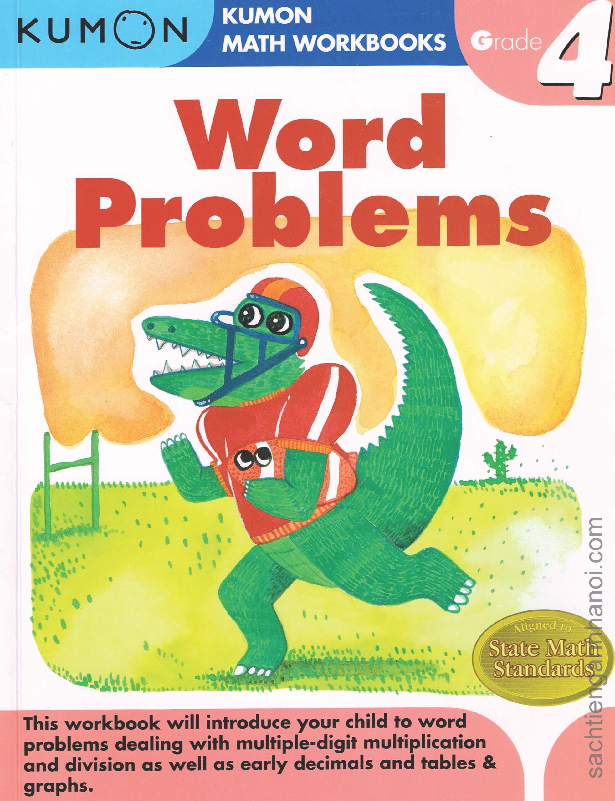 [Sách] Kumon Book – Kumon Math Workbooks – Word Problem Grade 4 – Sách ...