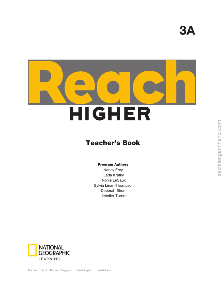 [Sách] National Geographic Reach Higher 3A TEACHER’S BOOK – Sách giấy ...