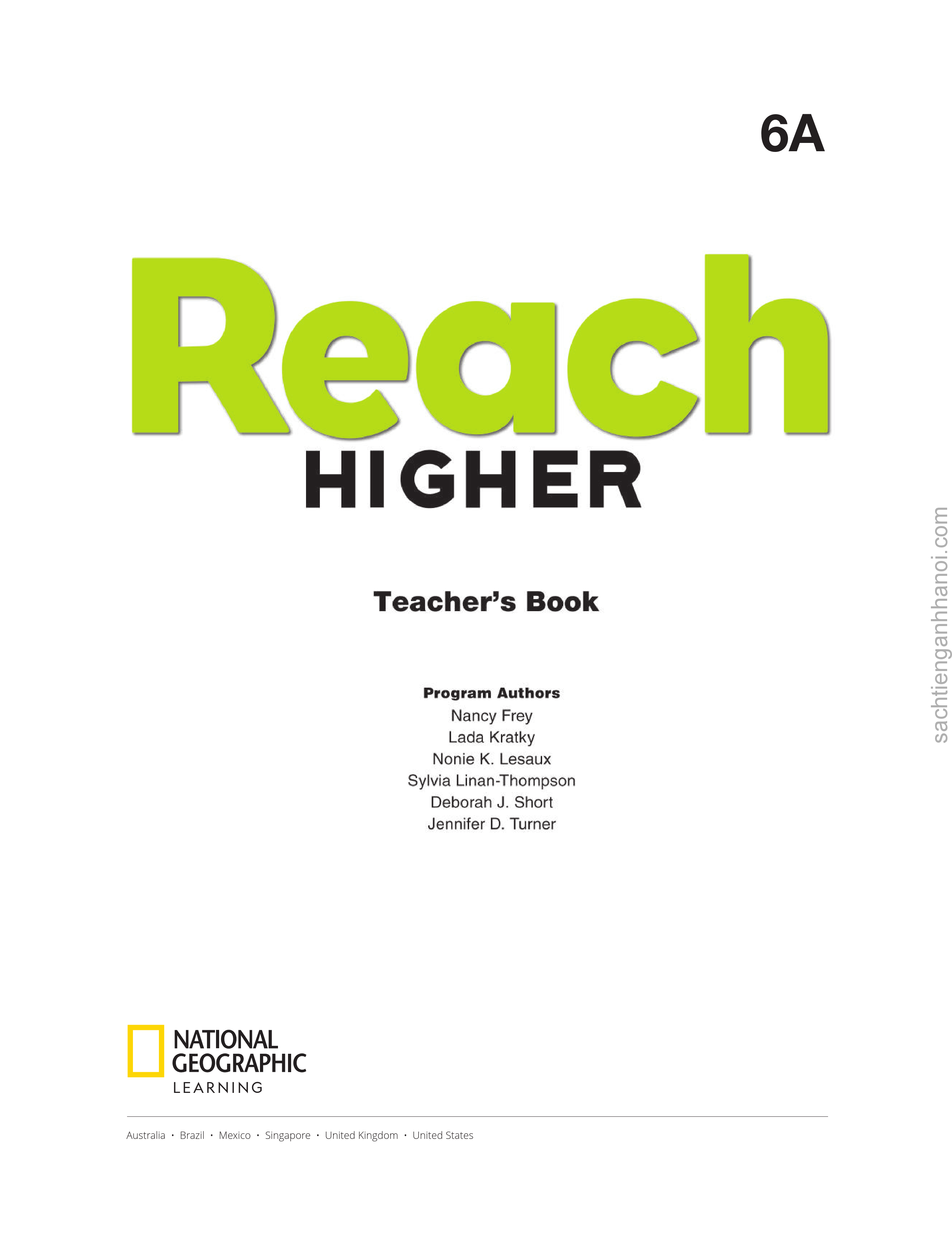 [Sách] National Geographic Reach Higher 6A TEACHER’S BOOK – Sách giấy ...