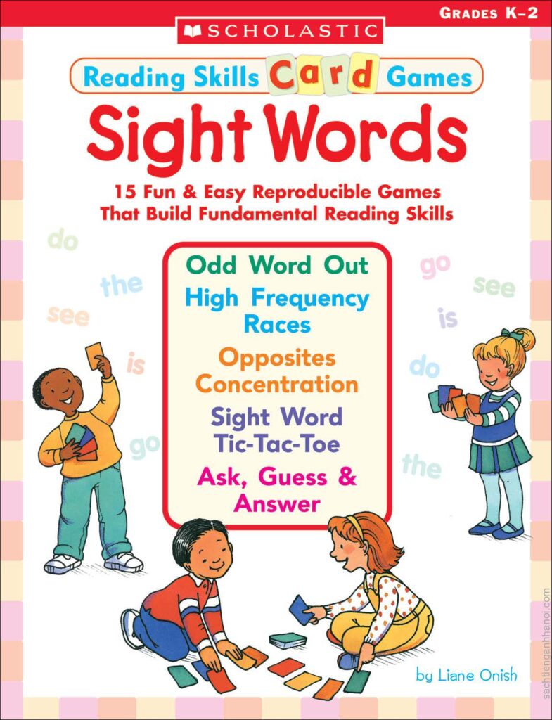 [Sách] Reading Skills Card Game Sight Words Grade K-2 – Sách giấy gáy ...