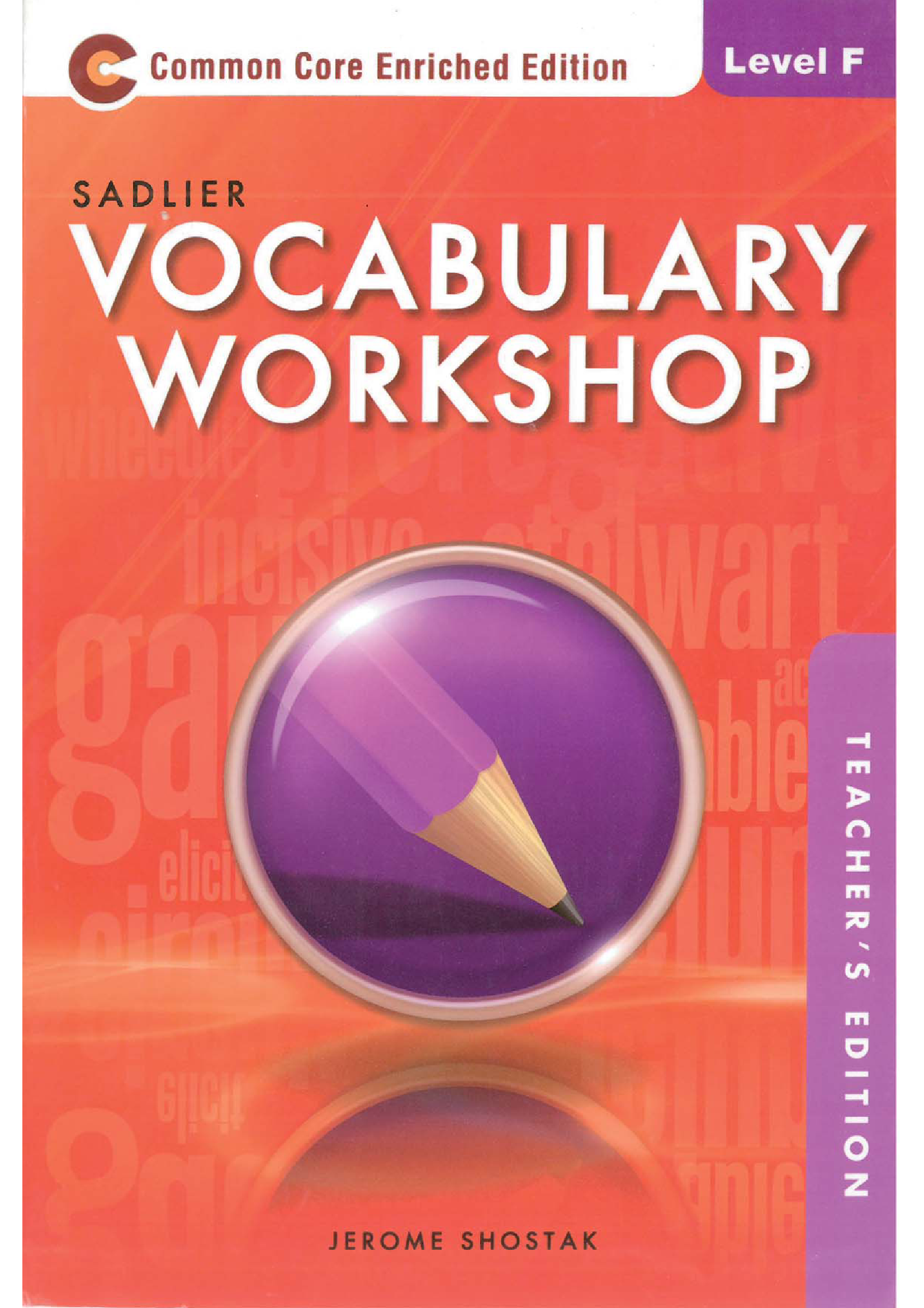 [Sách] Sadlier Vocabulary Workshop level F (TEACHER’S EDITION – Đáp án ...