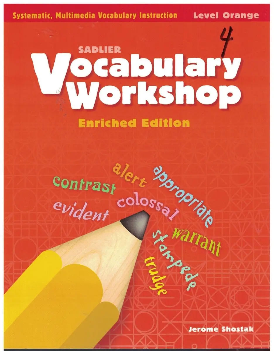 [Sách] Sadlier Vocabulary Workshop level ORANGE (Enriched Edition ...