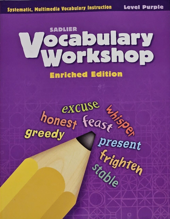 [Sách] Sadlier Vocabulary Workshop level PURPLE (Enriched Edition ...