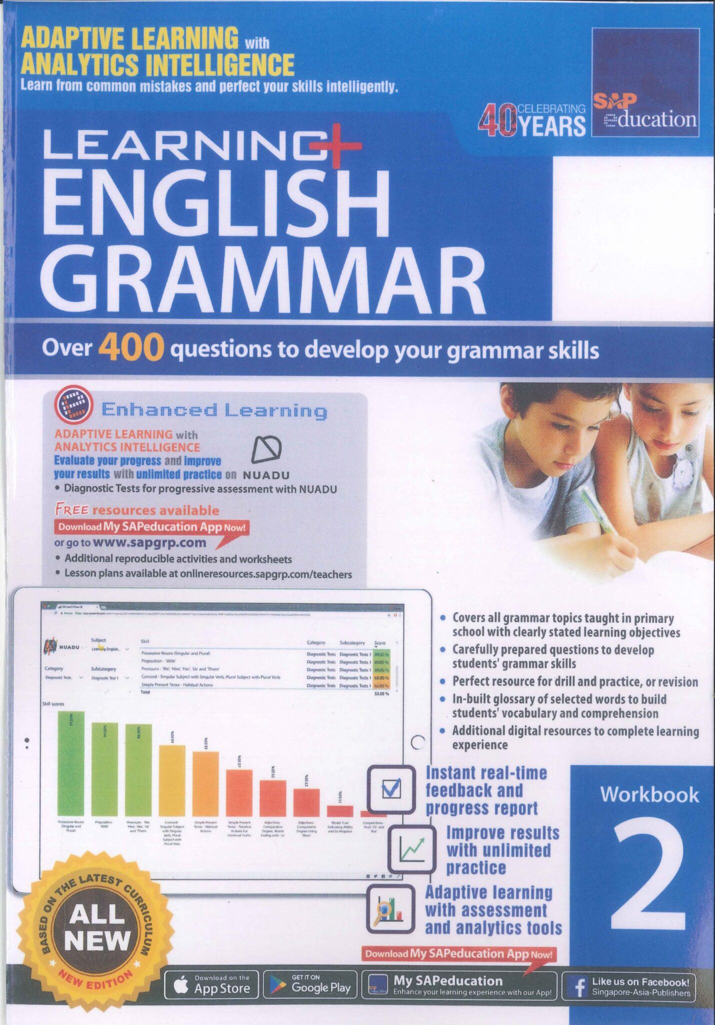 [Sách] SAP Learning English Grammar 2 Workbook – Sách giấy gáy xoắn ...