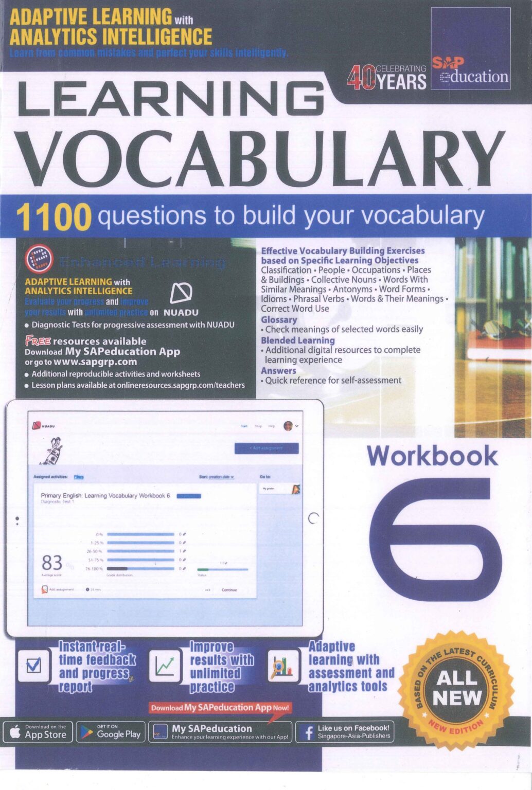 [Sách] SAP Learning Vocabulary 6 Workbook – Sách giấy gáy xoắn - Sách ...