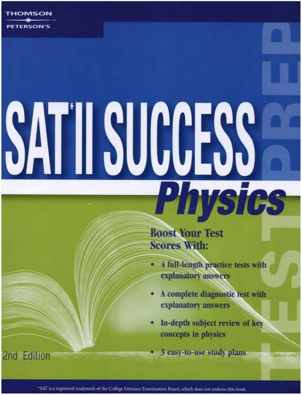 [Sách] SAT II Success Physics, 2nd Edition – Sách giấy gáy xoắn - Sách ...