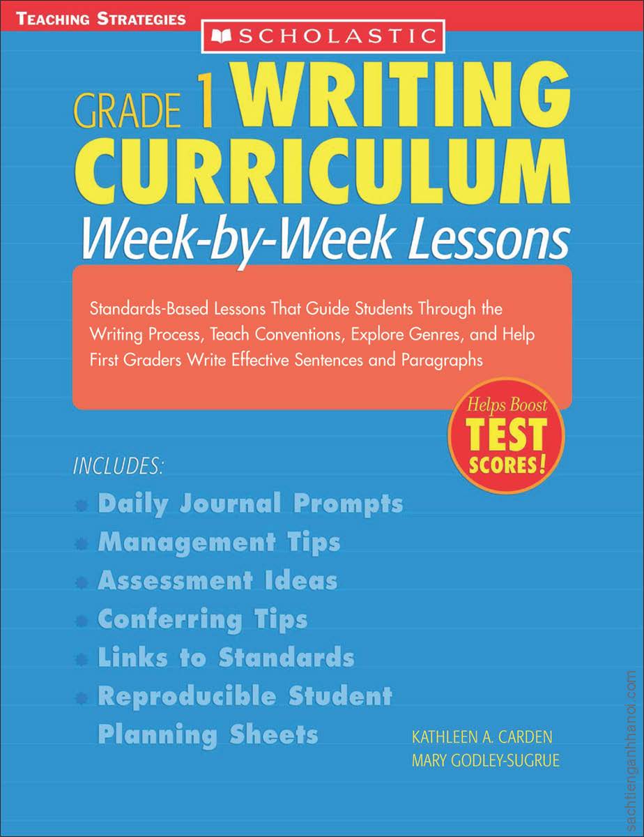 [Sách] Scholastic, Grade 1: Writing Curriculum Week-by-Week Lessons ...