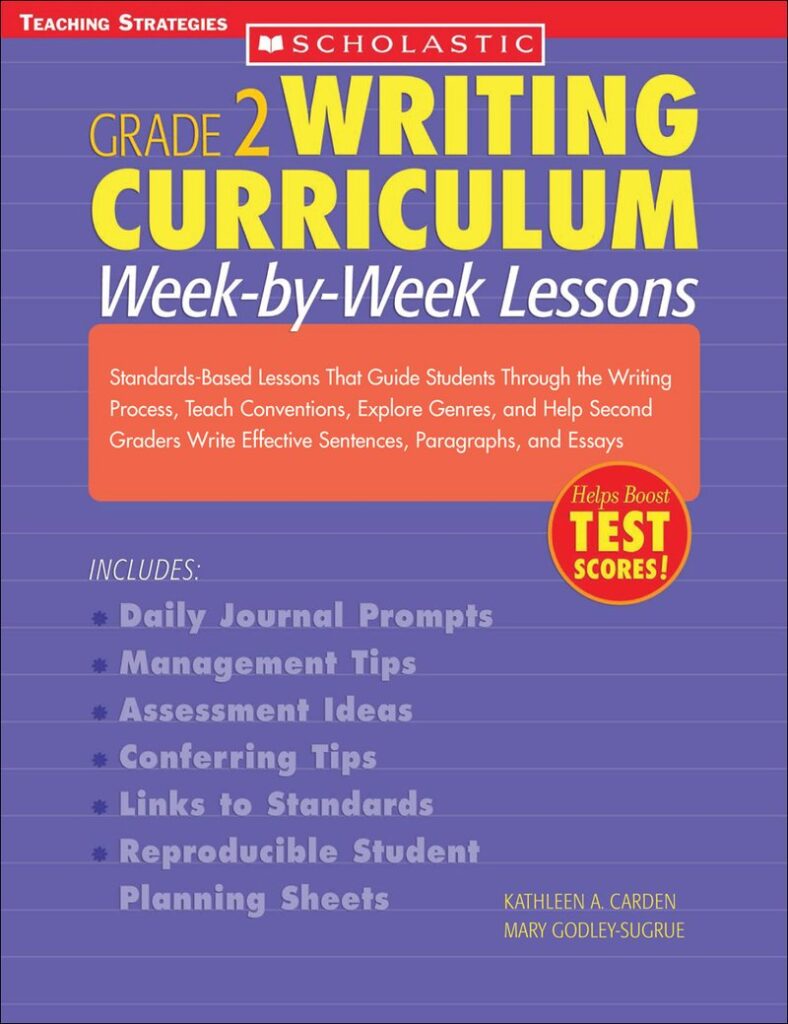 [Sách] Scholastic, Grade 2: Writing Curriculum Week-by-Week Lessons ...