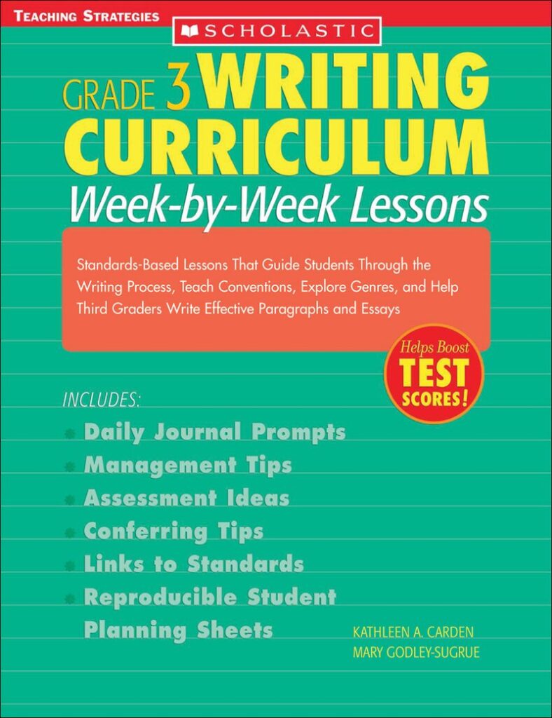 [Sách] Scholastic, Grade 3: Writing Curriculum Week-by-Week Lessons ...