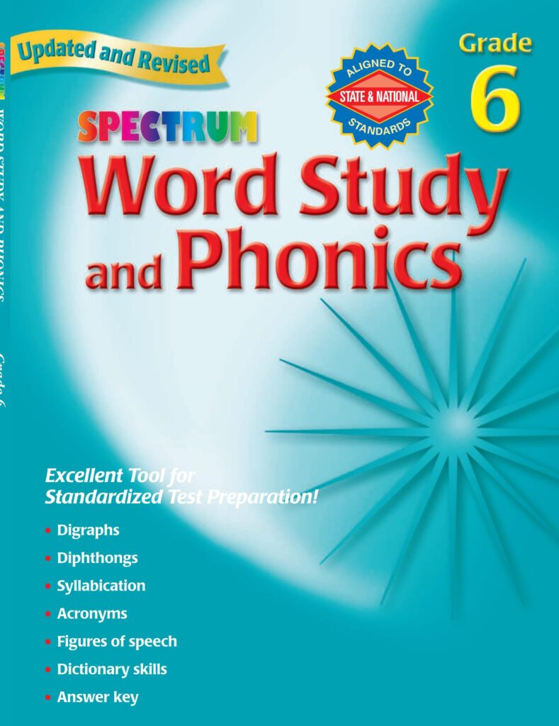 [Sách] Spectrum Word Study and Phonics Grade 6 (có kèm đáp án) – Sách ...