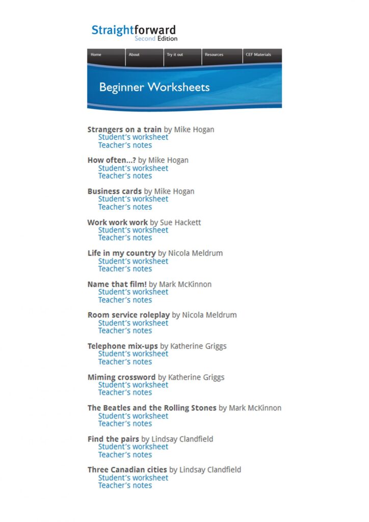 [Sách] Straightforward Beginner Worksheets (Second Edition) – Sách giấy gáy xoắn - Sách Tiếng ...