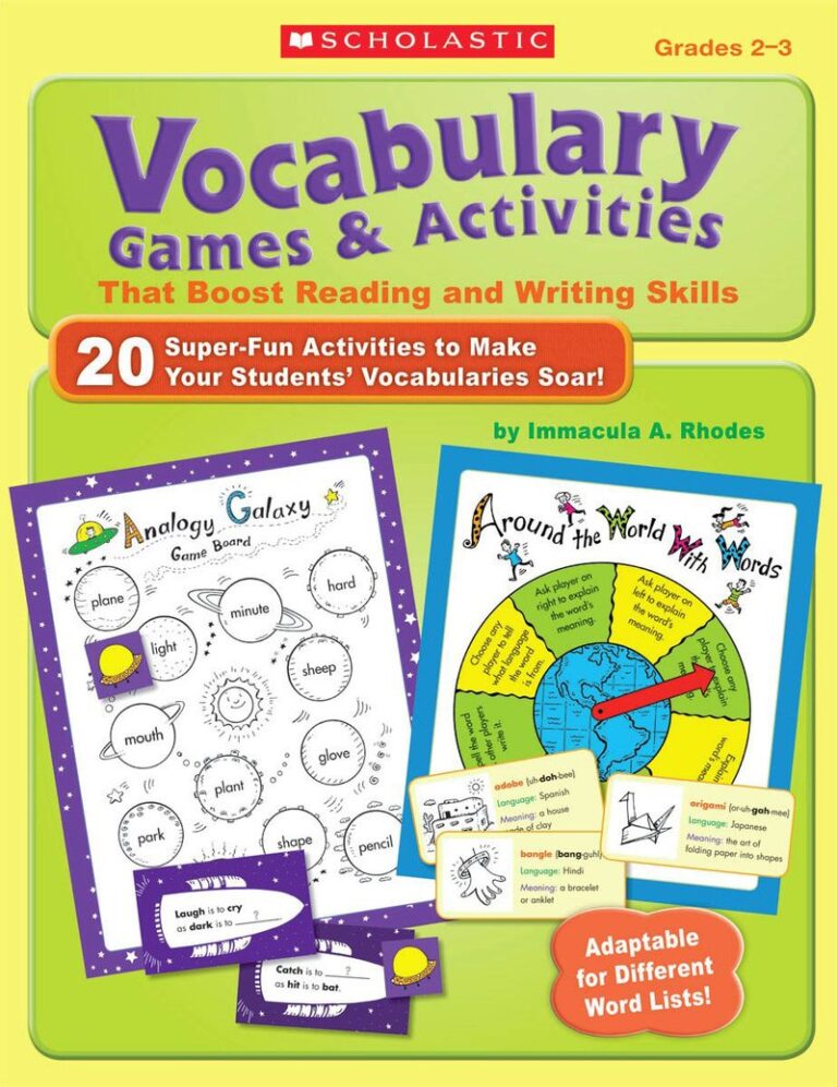 [Sách] Vocabulary Games & Activities That Boost Reading and Writing ...