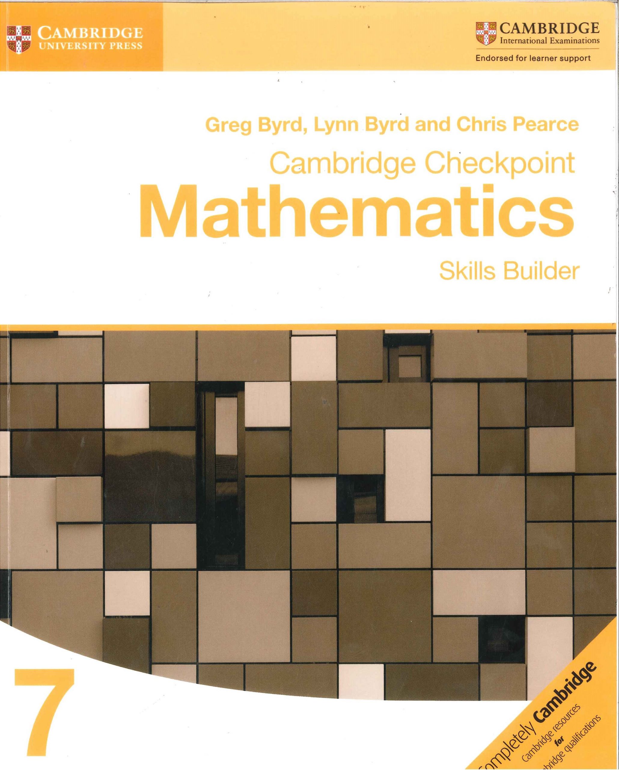 [Sách] Cambridge Checkpoint Mathematics 7 Skills Builder (with answers ...