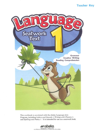 [Sách] Abeka Grade 1 : Language 1 Seatwork Text Teacher Key 4th Edition ...