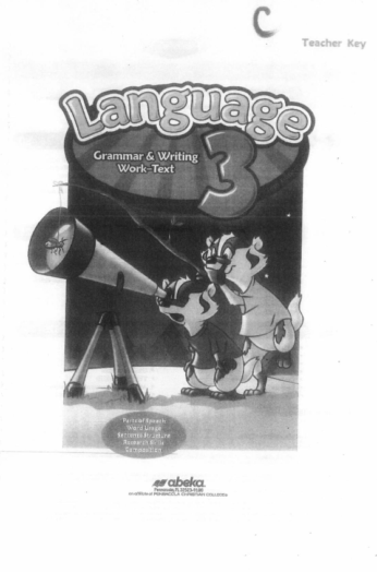 [Sách] Abeka Grade 3 : Language 3 Grammar _ Writing Work-Text Teacher ...