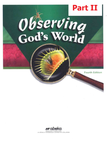 [Sách] Abeka Grade 6 : Observing Gods World – Abeka Grade 6 4th Edition Science Health Series ...