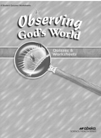 [Sách] Abeka Grade 6 : Observing Gods World Quizzes _ Worksheet Abeka ...