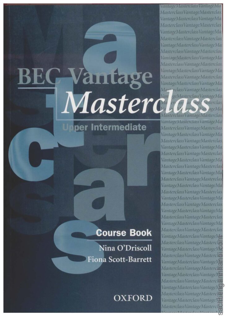 [Sách] BEC Vantage Masterclass Upper Intermediate Student’s Book (2008 version) – Sách giấy gáy ...