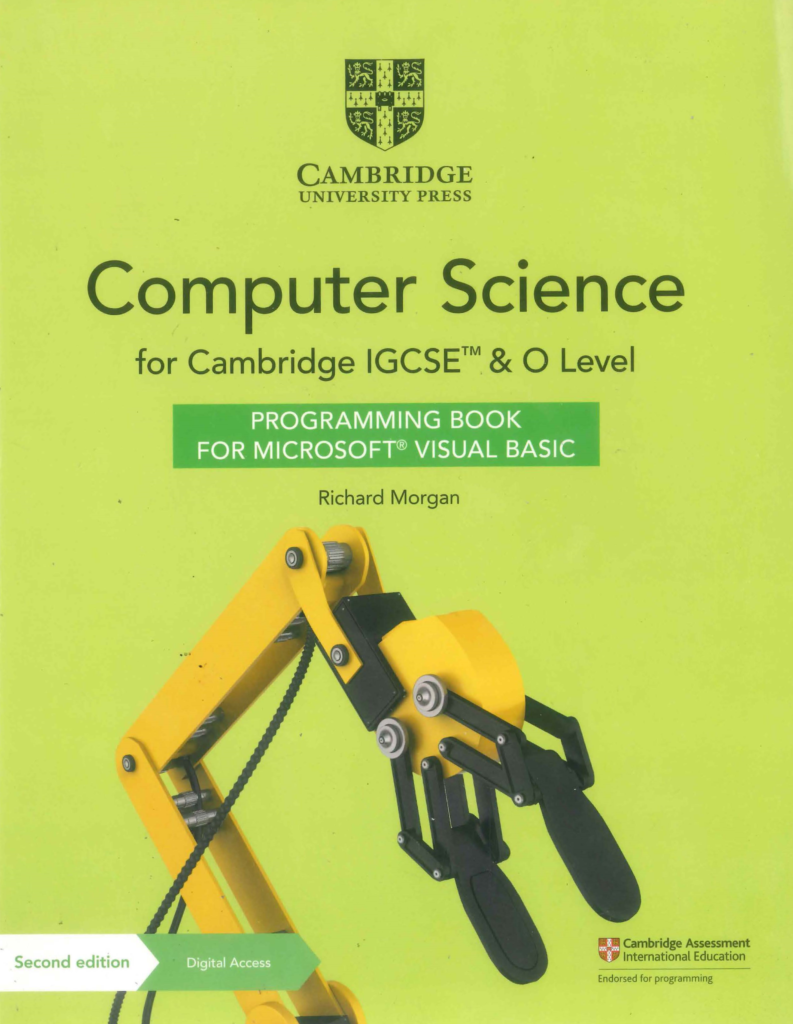 [Sách] Cambridge IGCSE and O Level Computer Science Programming Book for Microsoft Visual Basic ...
