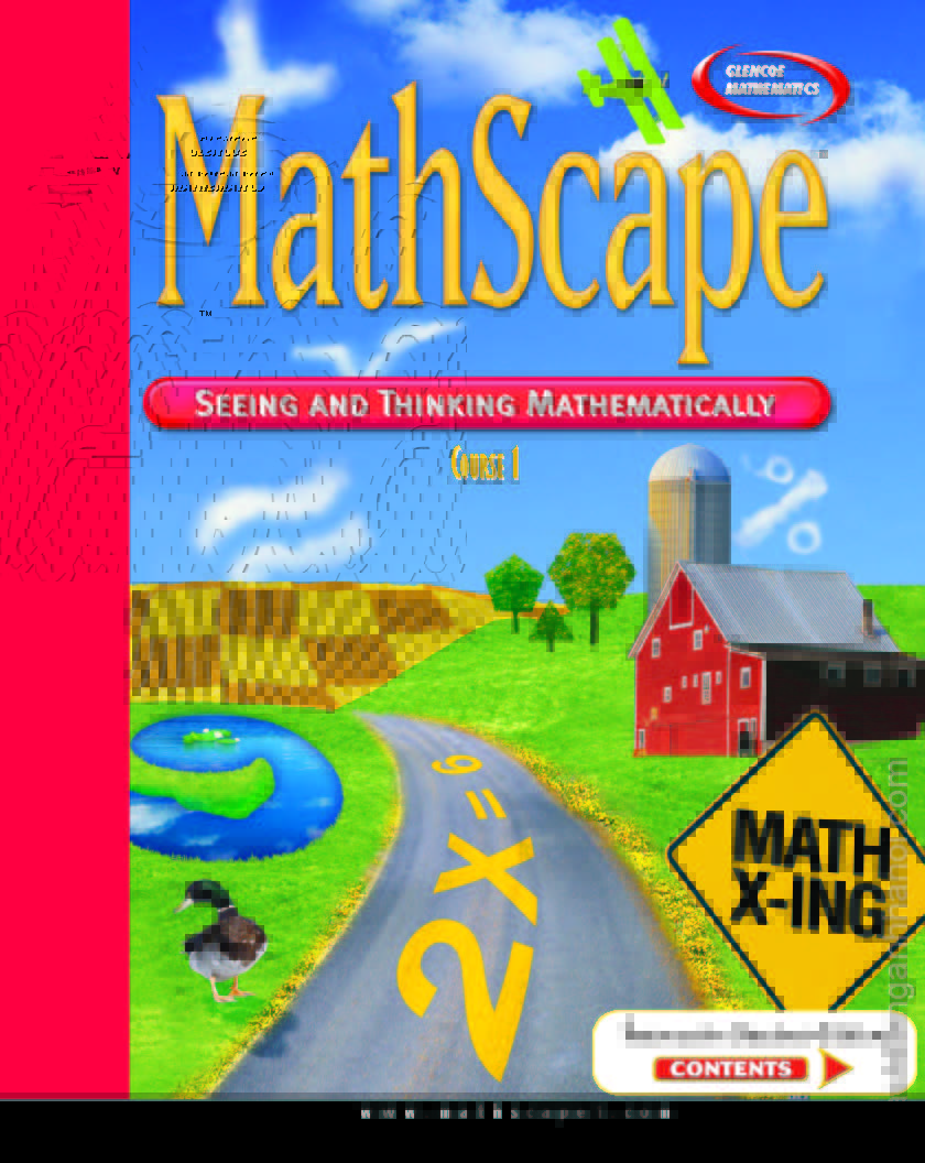 [Sách] GLENCOE MATHEMMATICS MathScape Seeing and Thinking Mathematically Course 1 – Interactive ...