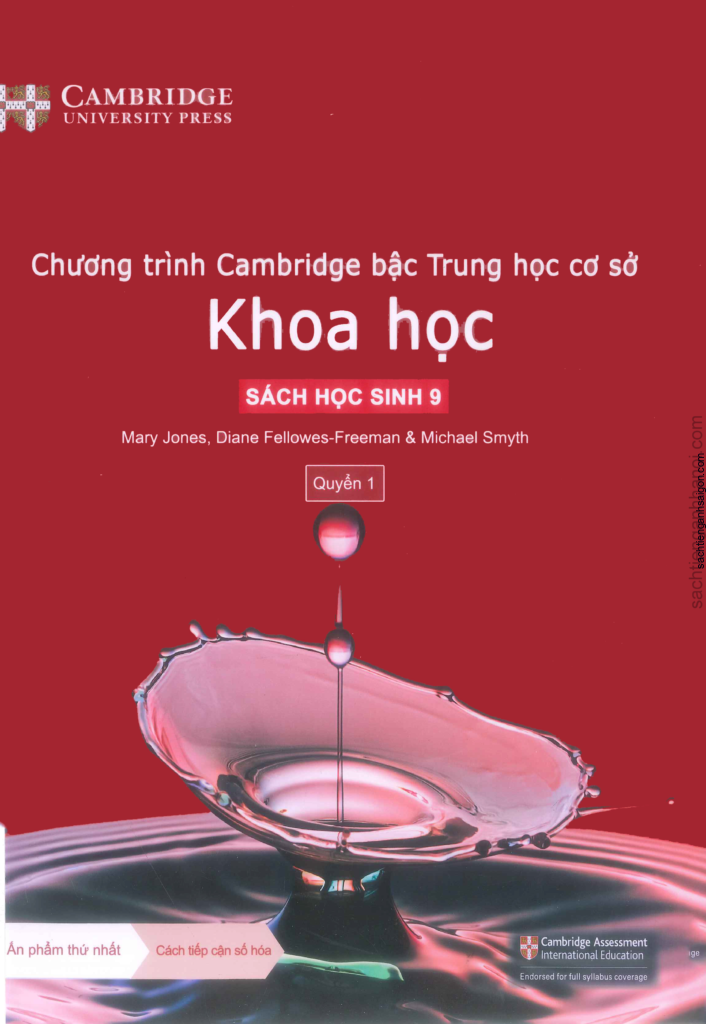 [Sách hệ CHUẨN lớp 8] Chương trình Cambridge bậc Trung học – KHOA HỌC – Sách học sinh 9 – Quyển ...