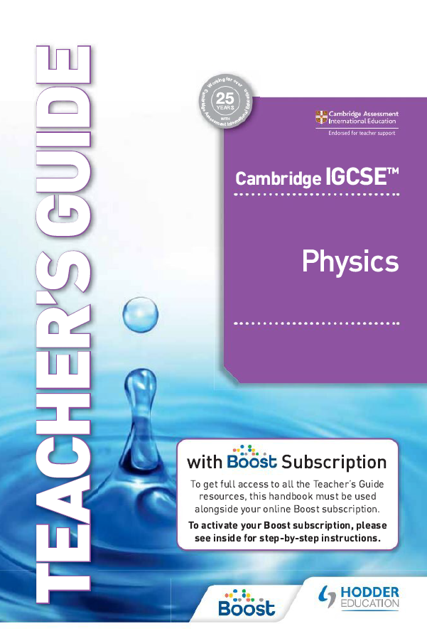 [Sách] Hodder Cambridge IGCSE Physics (2021) 4th edition TEACHER’S ...