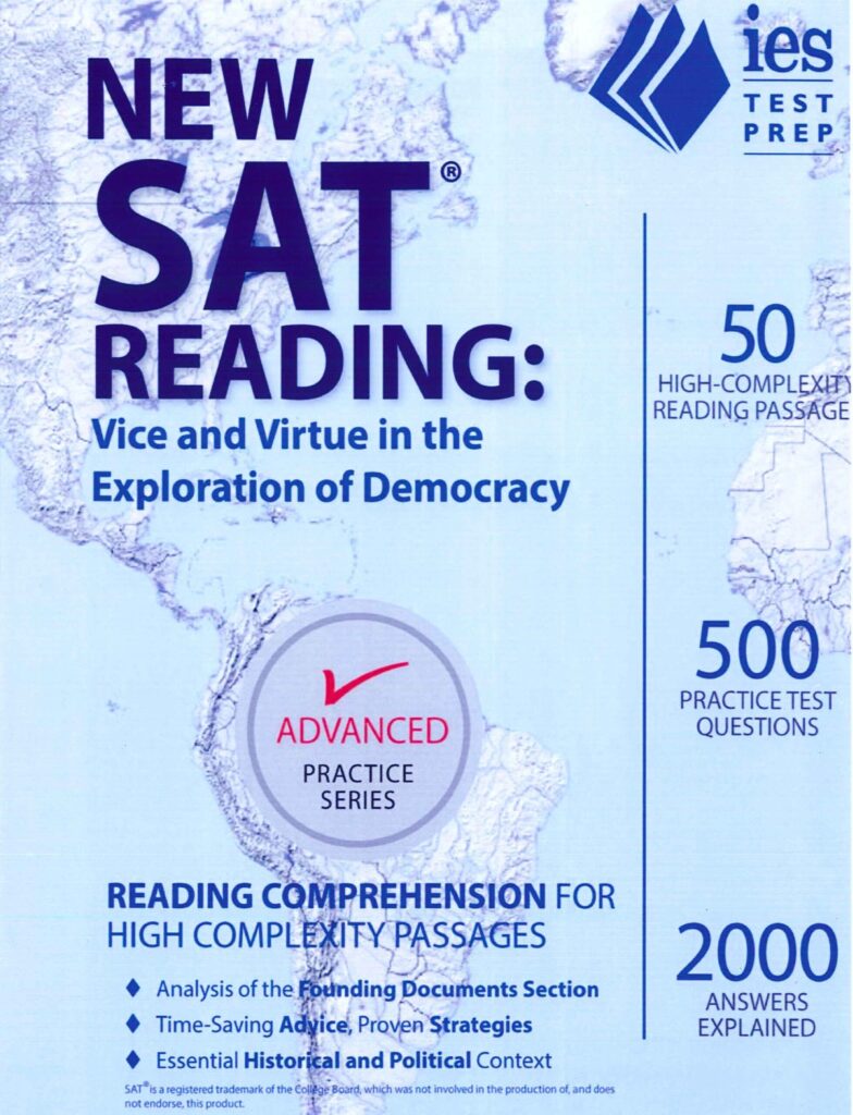 [Sách] IES Test Prep New SAT Reading: Vice and Virtue in the ...