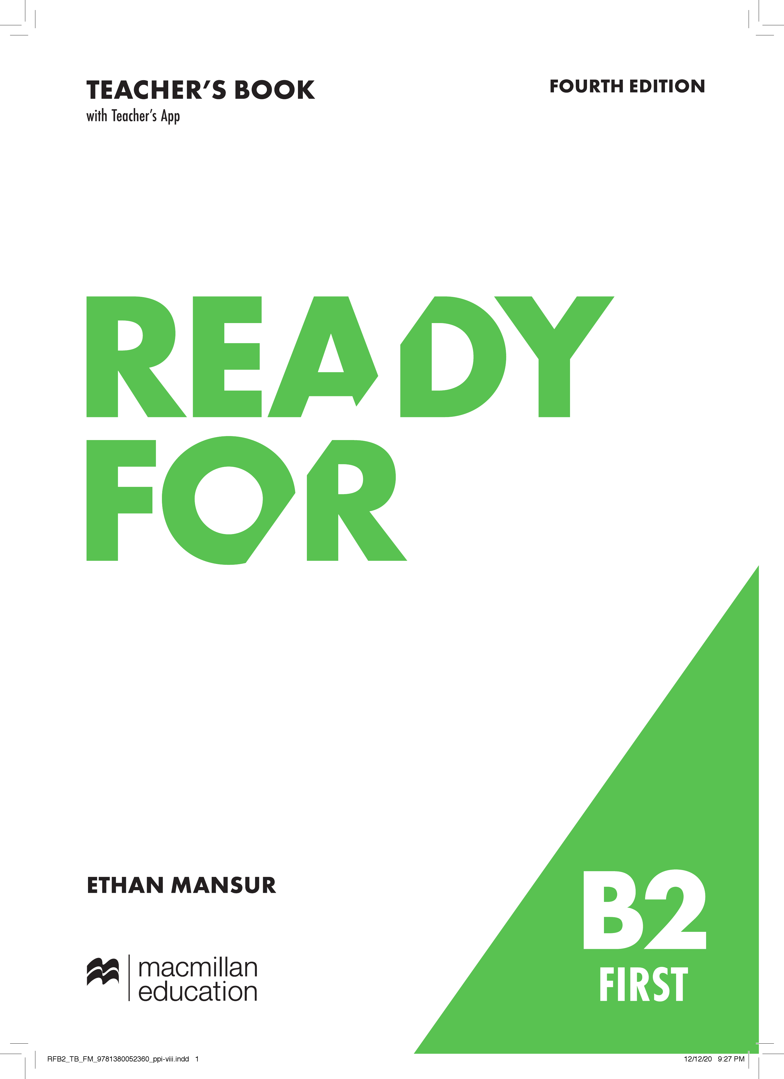 [Sách] Macmillan Exams – Ready for B2 First TEACHER’s BOOK (4th Edition ...