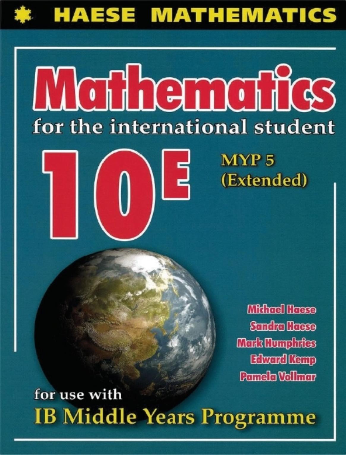 [Sách] Mathematics for the International Student Year 10e IB MYP 5 ...