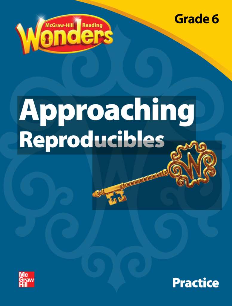 [Sách] McGraw-Hill Reading Wonders Grade 6 Approaching Reproducibles ...