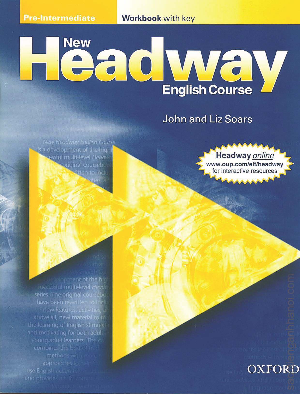 [Sách] Oxford New Headway English Course – Pre-Intermediate Workbook with Key – Sách giấy gáy ...