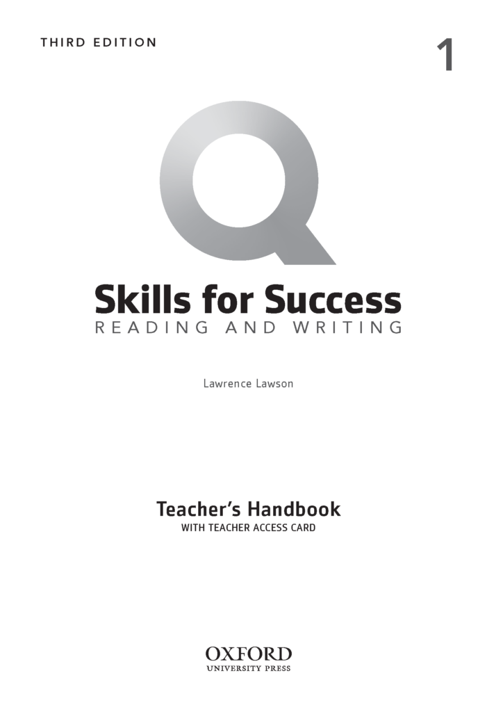 [Sách] Q:Skills for Success Level 1 Reading and Writing Teacher’s ...