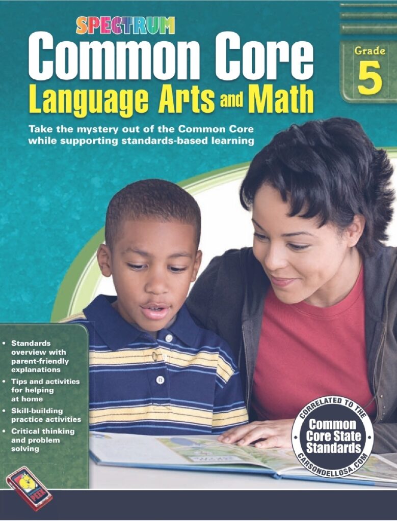 [Sách] Spectrum Grade 5 – COMMON CORE Language Arts and Math (có kèm đáp án) – Sách giấy gáy ...