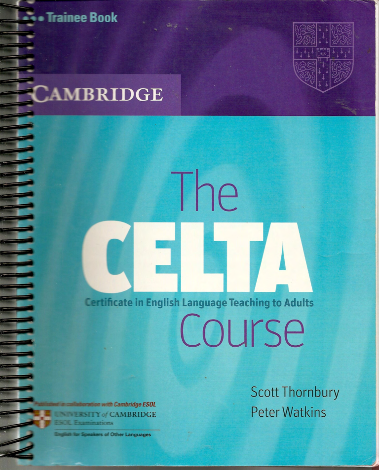 [Sách] The CELTA Course Trainee Book (Certificate in English Language ...