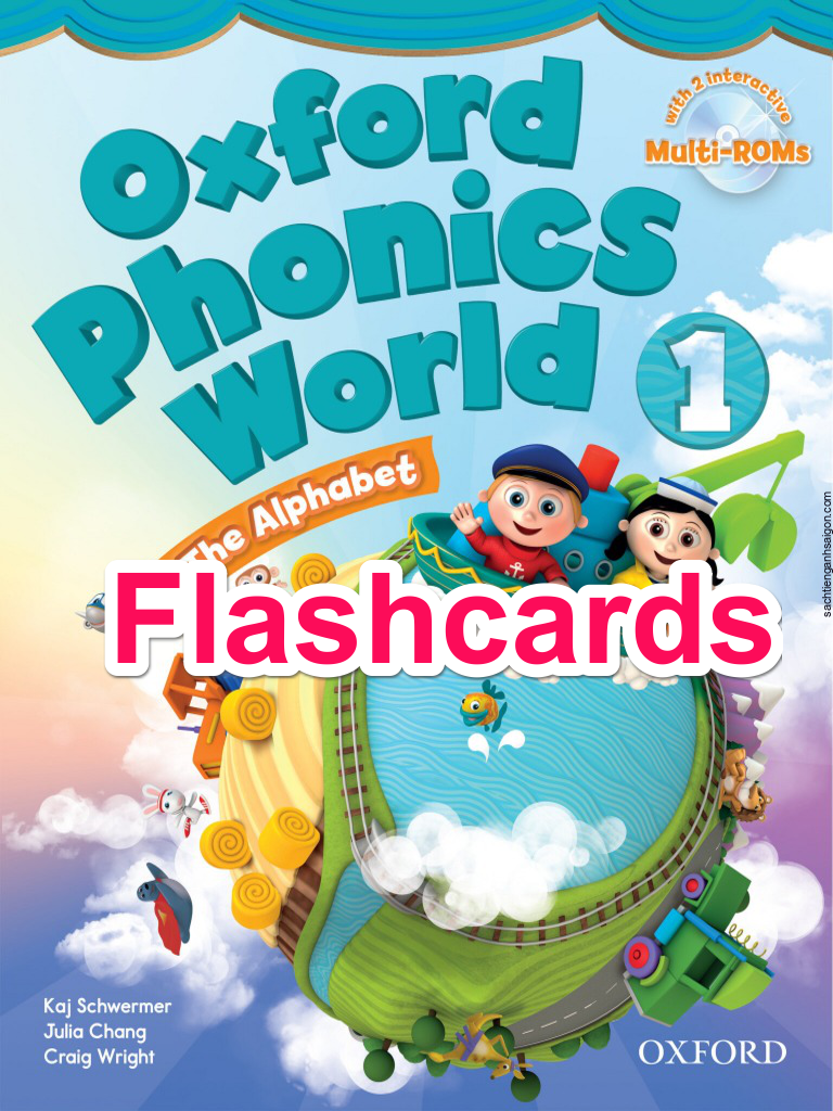 [THẺ FLASHCARD] Oxford Phonics World level 1 – 104 thẻ, In 2 mặt, size ...