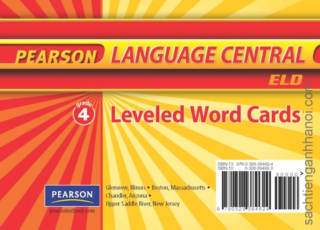 [THẺ FLASHCARD] Pearson Leveled Word Cards, Grade 4 – 208 thẻ, ép ...