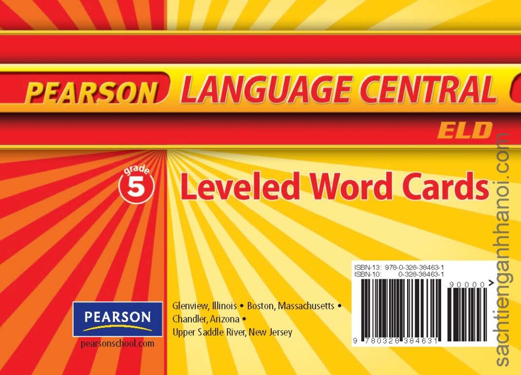 [THẺ FLASHCARD] Pearson Leveled Word Cards, Grade 5 – 179 thẻ, ép ...